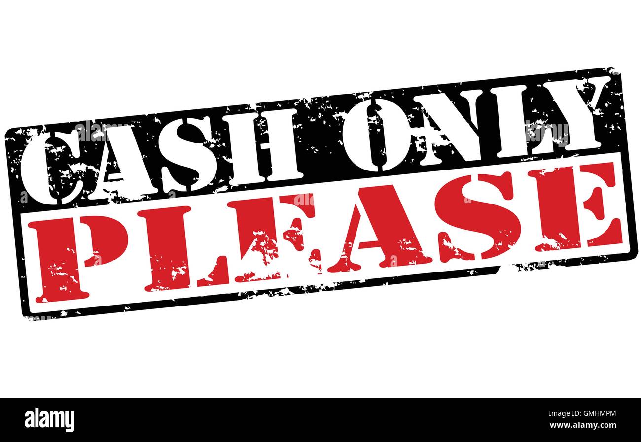 Cash only thank you Stock Vector Images - Alamy
