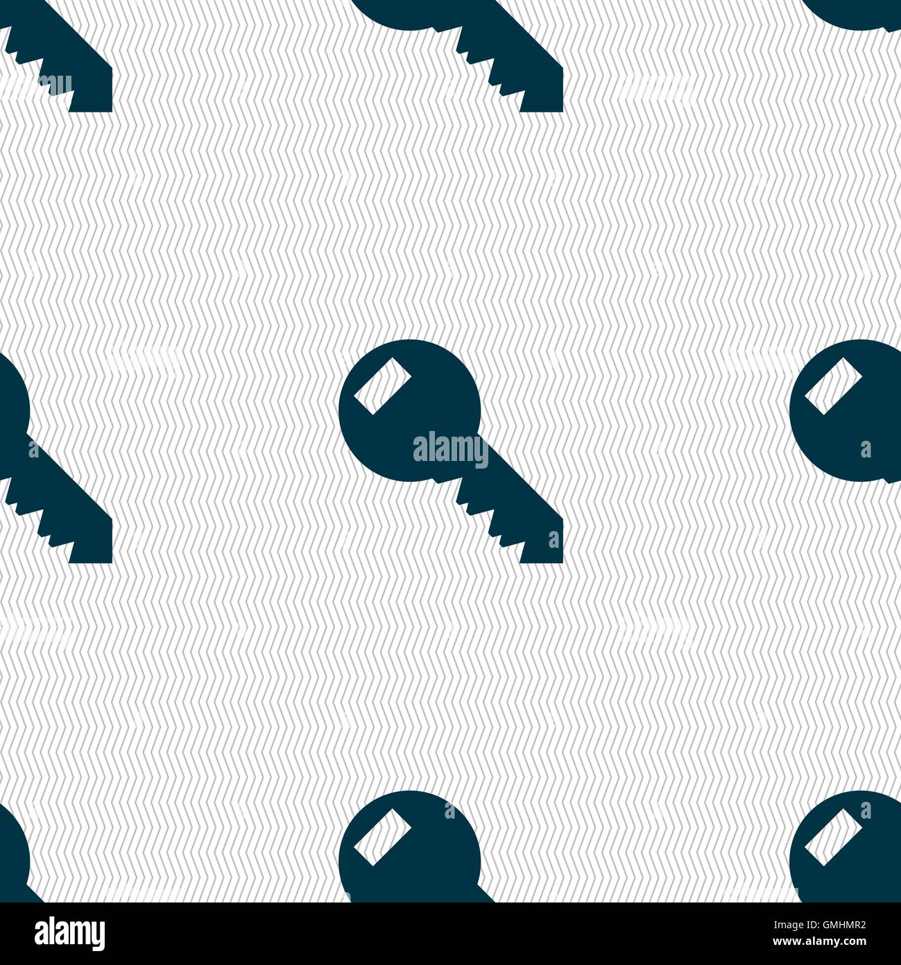 Key sign icon. Unlock tool symbol.. Seamless abstract background with ...