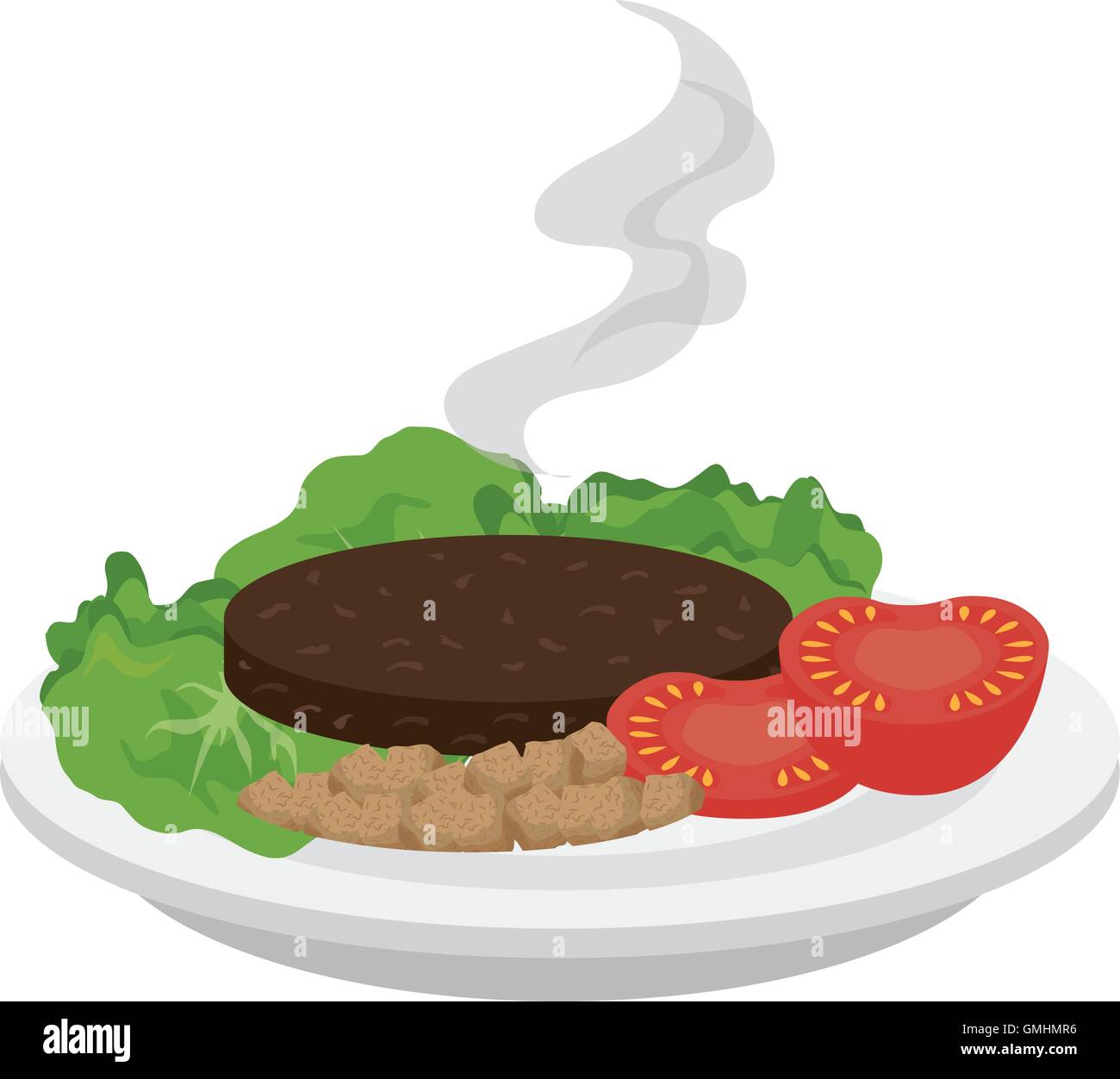 healthy food plate Stock Vector Image & Art - Alamy