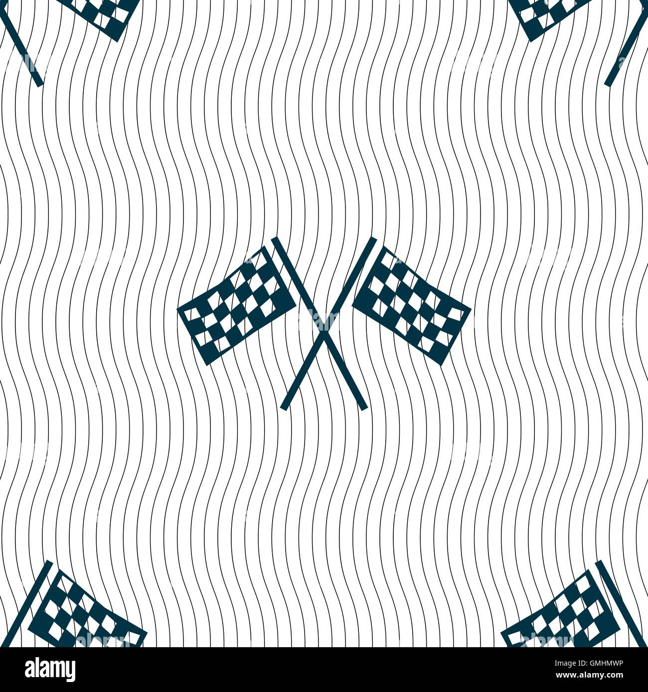 Race flag finish icon sign Stock Vector Images - Alamy