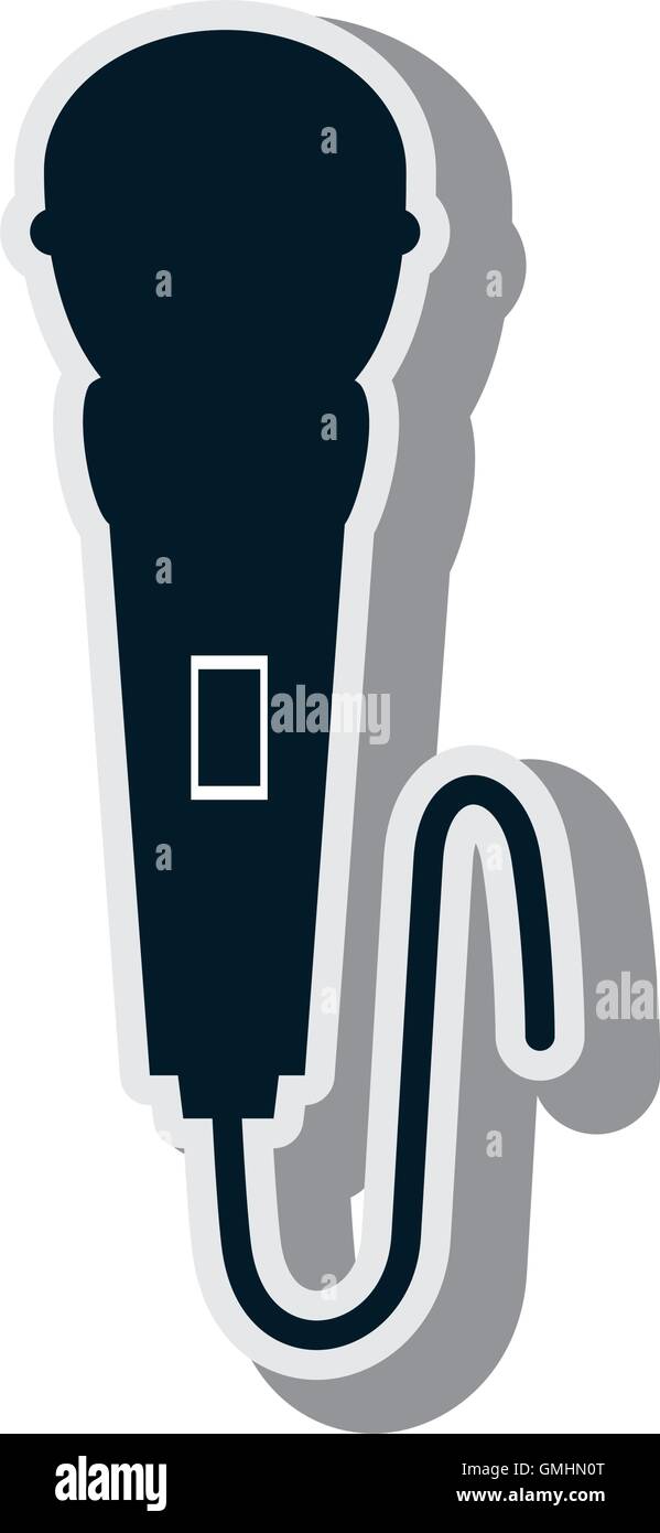 microphone with cord Stock Vector Image & Art - Alamy
