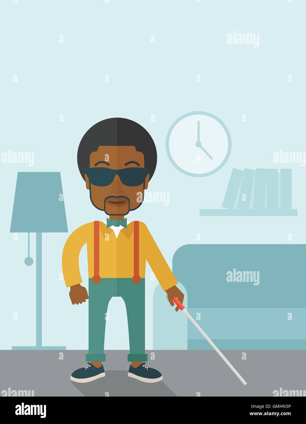 Blind People Glasses Cartoon