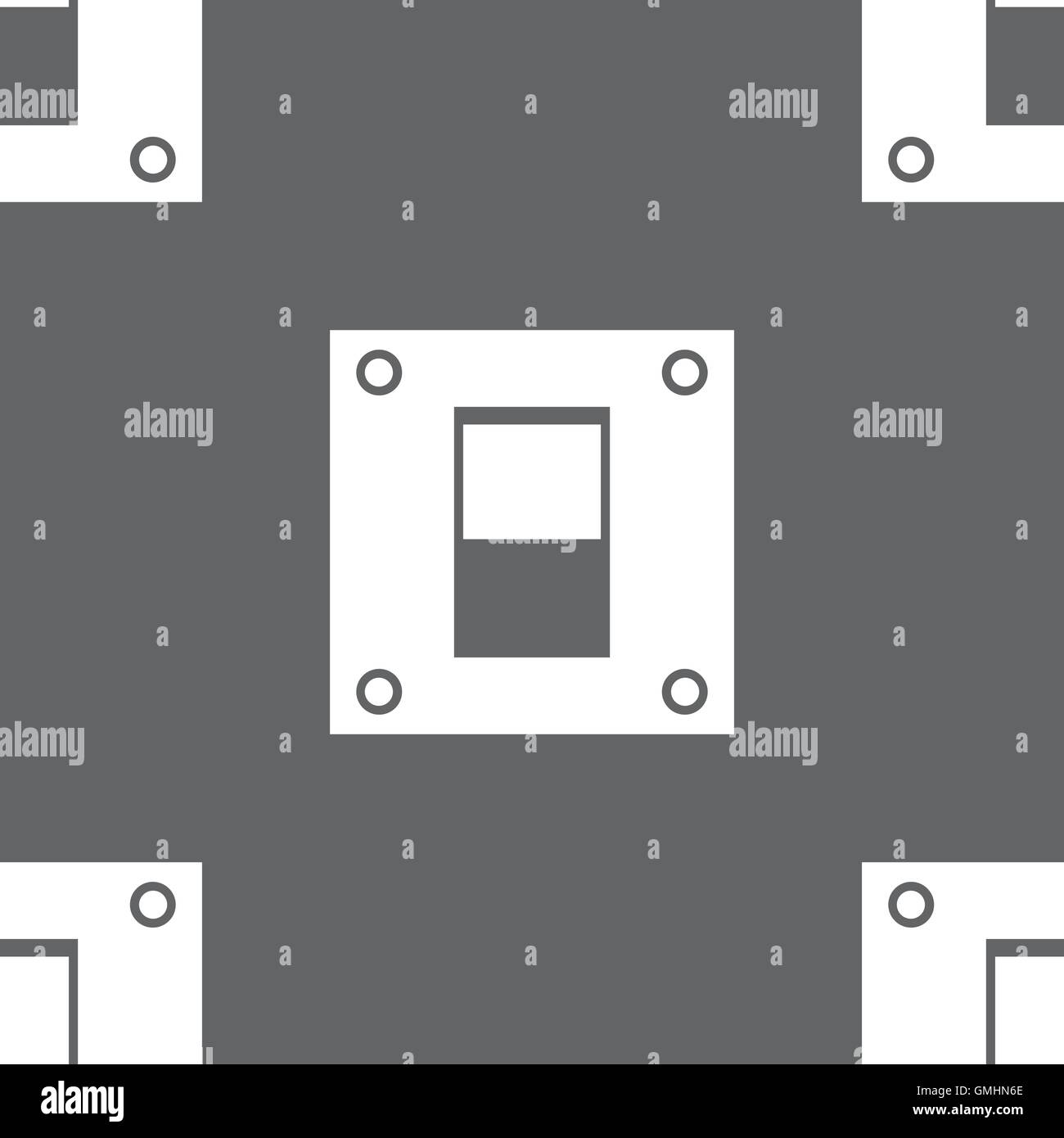 Light switch on wall Stock Vector Images - Alamy