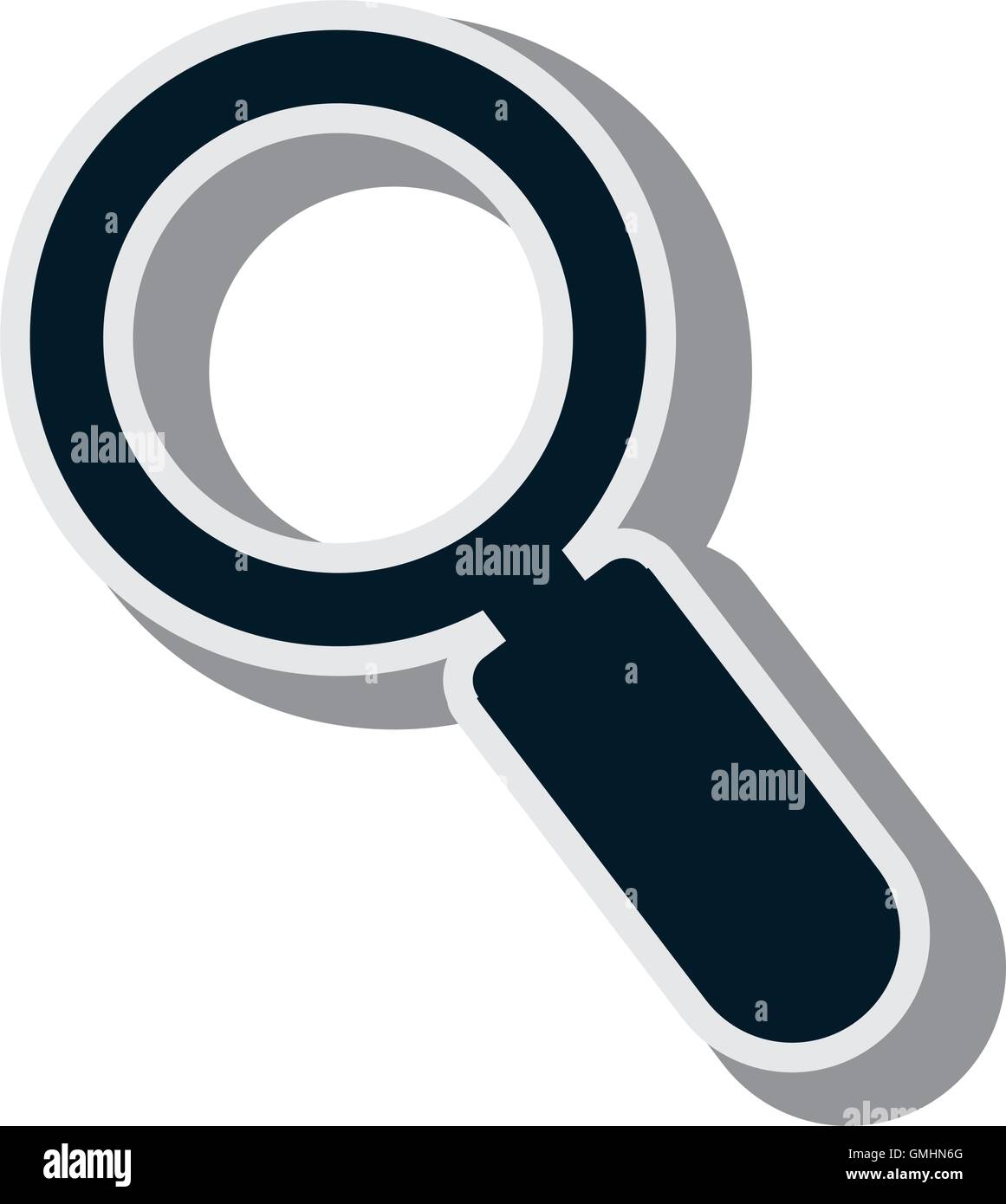 magnifying glass silhouette Stock Vector Image & Art - Alamy