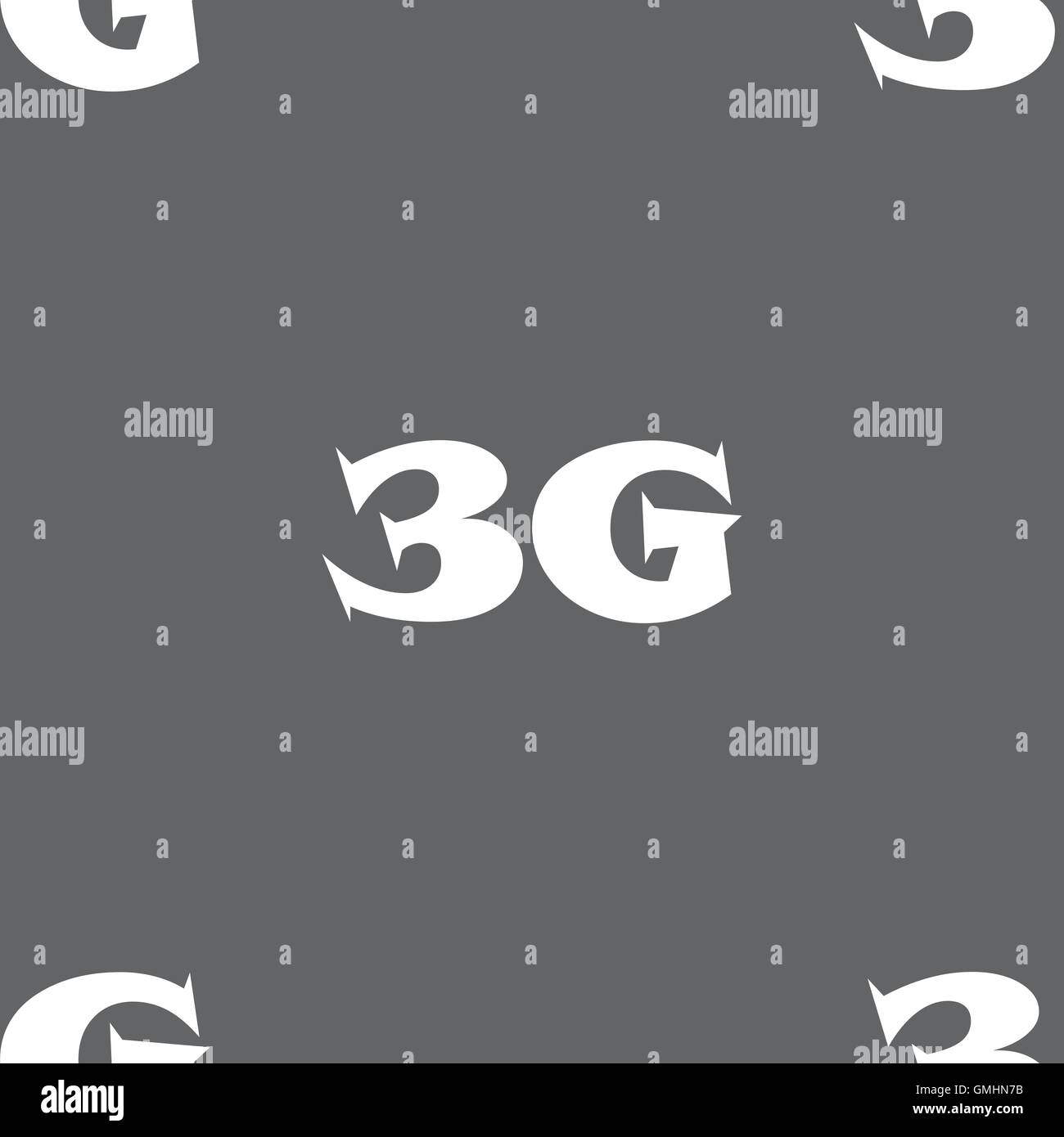 3G sign icon. Mobile telecommunications technology symbol. Seamless ...