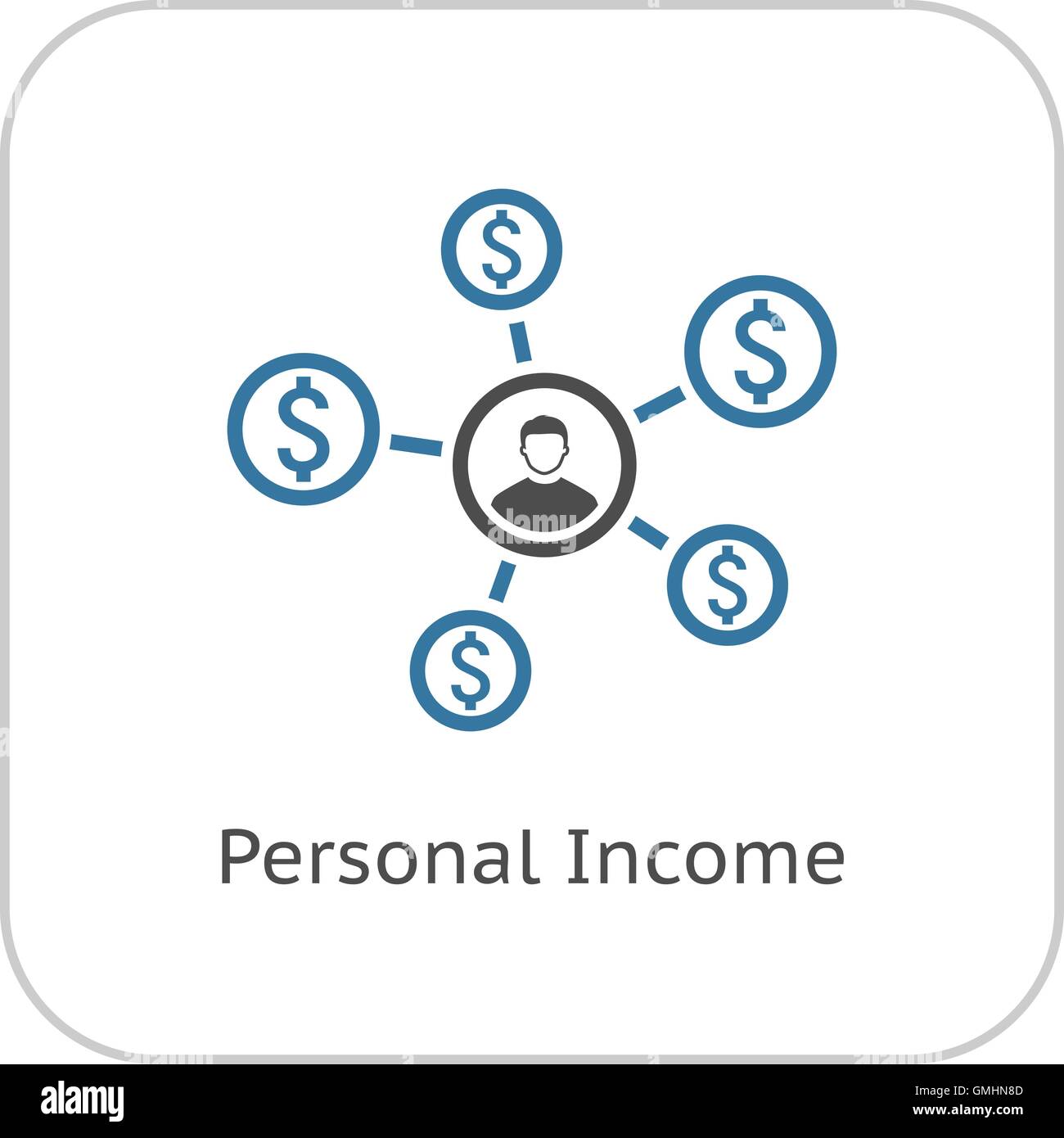 Income icon hi-res stock photography and images - Alamy