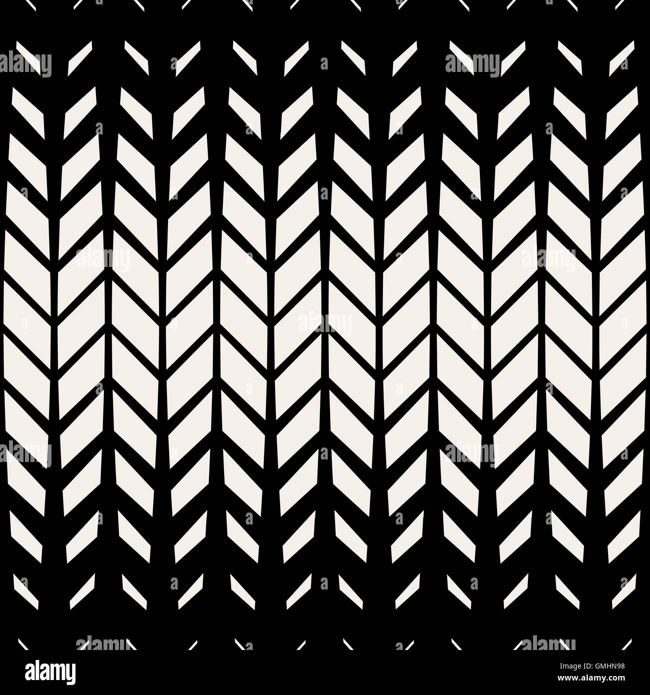 Vector Seamless BW Triangle Diagonal Chevron Grid Pattern Stock Vector ...