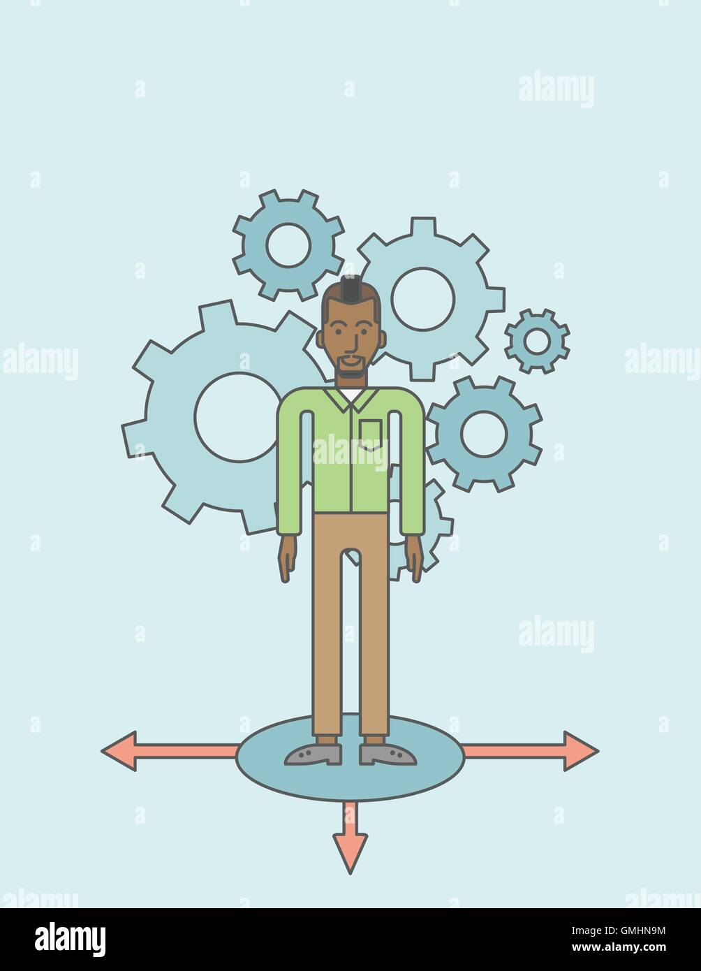 Choosing career path Stock Vector Images - Alamy