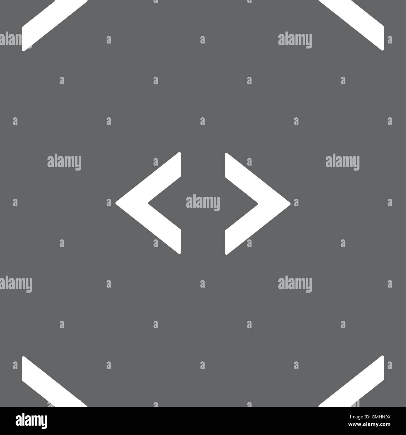 Code Sign Icon Programmer Symbol Seamless Pattern On A Gray