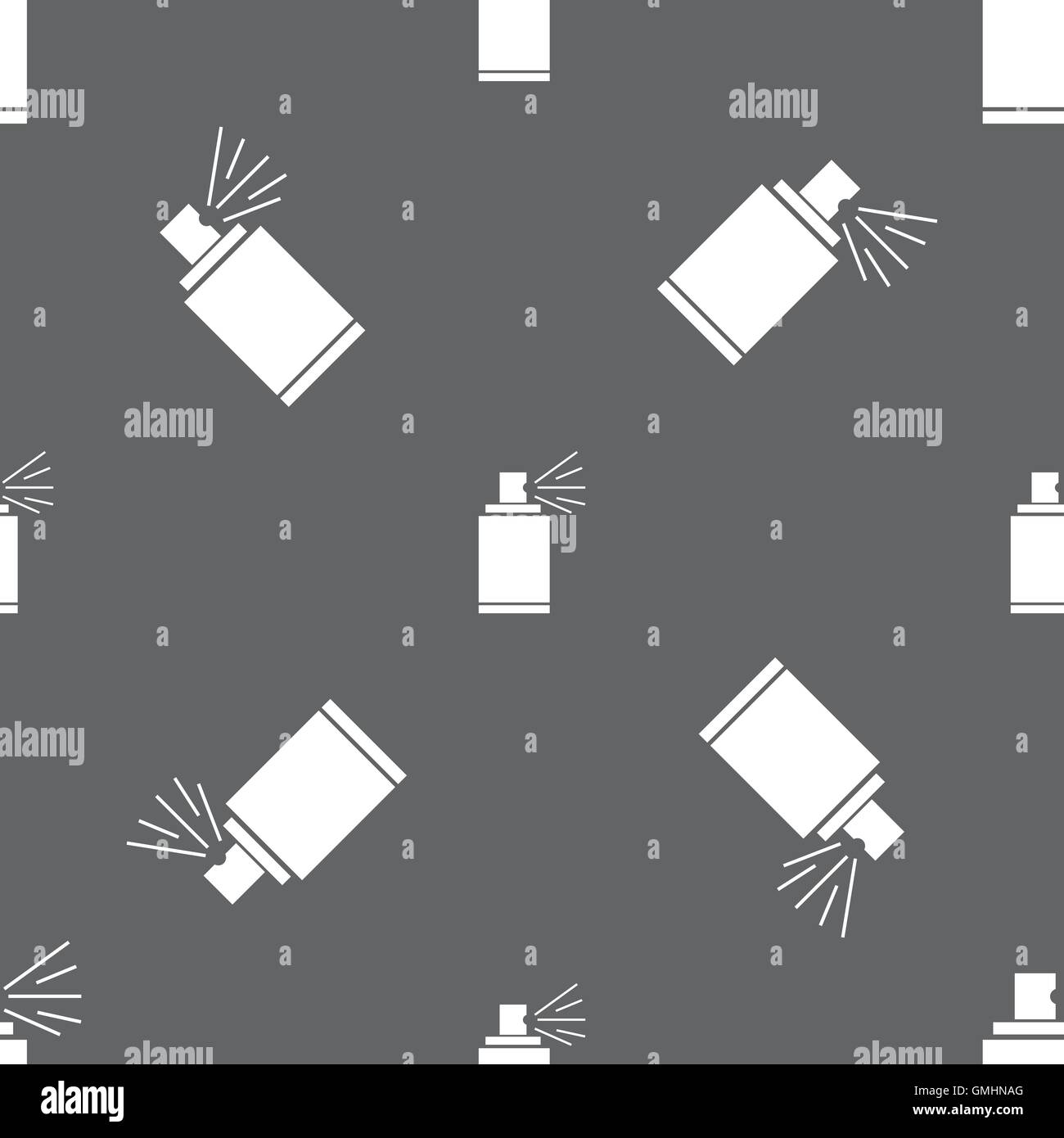 Graffiti spray can sign icon. Aerosol paint symbol. Seamless pattern on ...