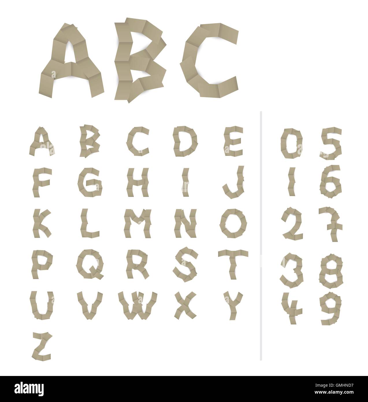 paper alphabet letters Stock Vector Image & Art - Alamy