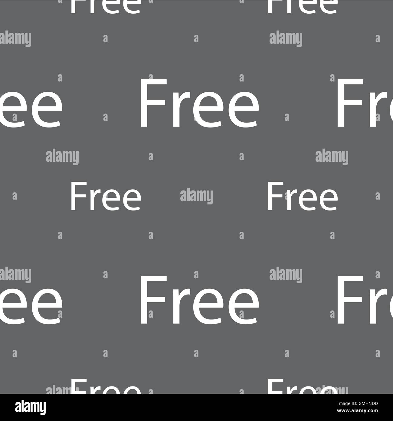 Free sign icon. Special offer symbol. Seamless pattern on a gray ...