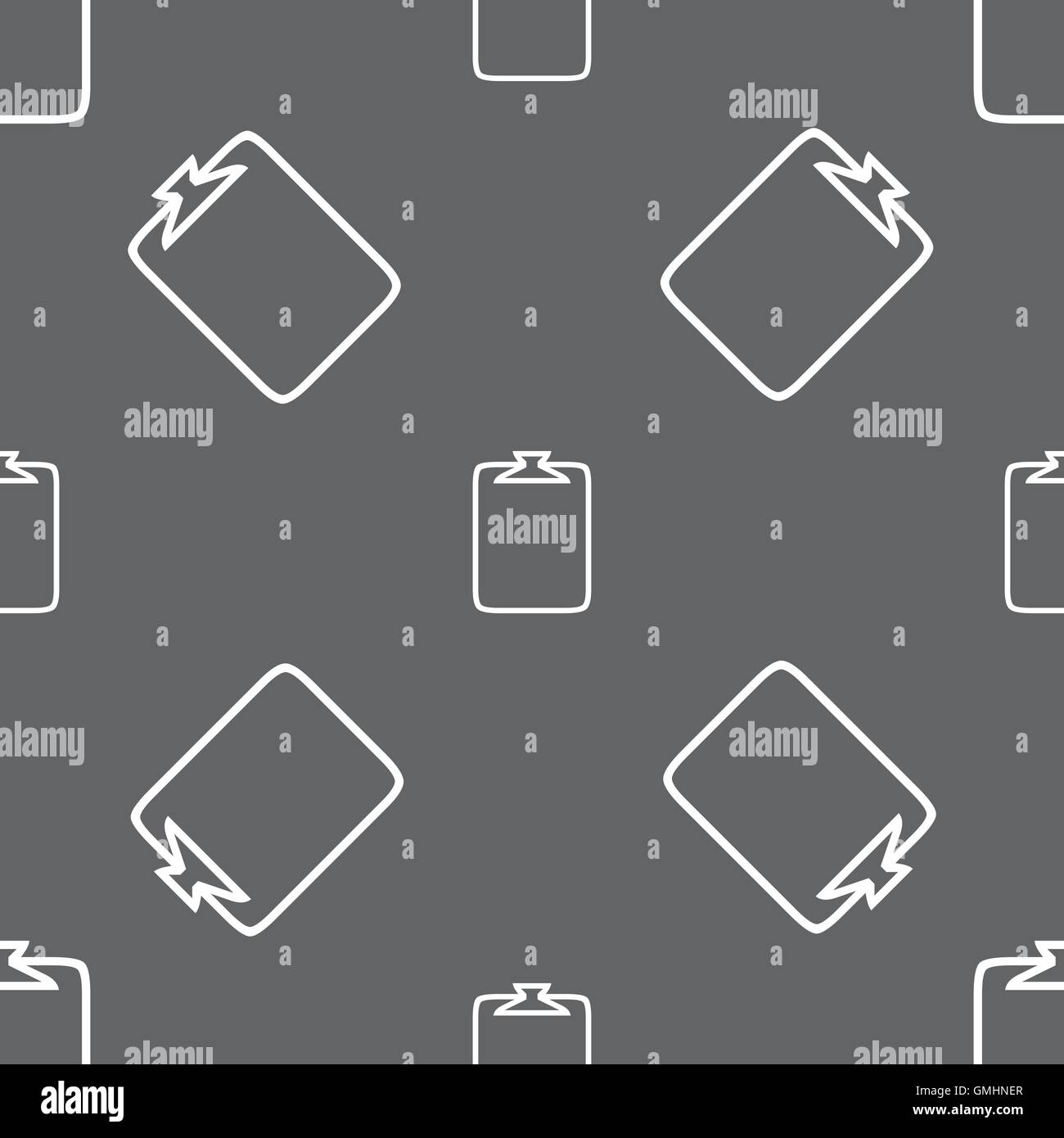 File annex icon. Paper clip symbol. Attach sign. Seamless pattern on a ...