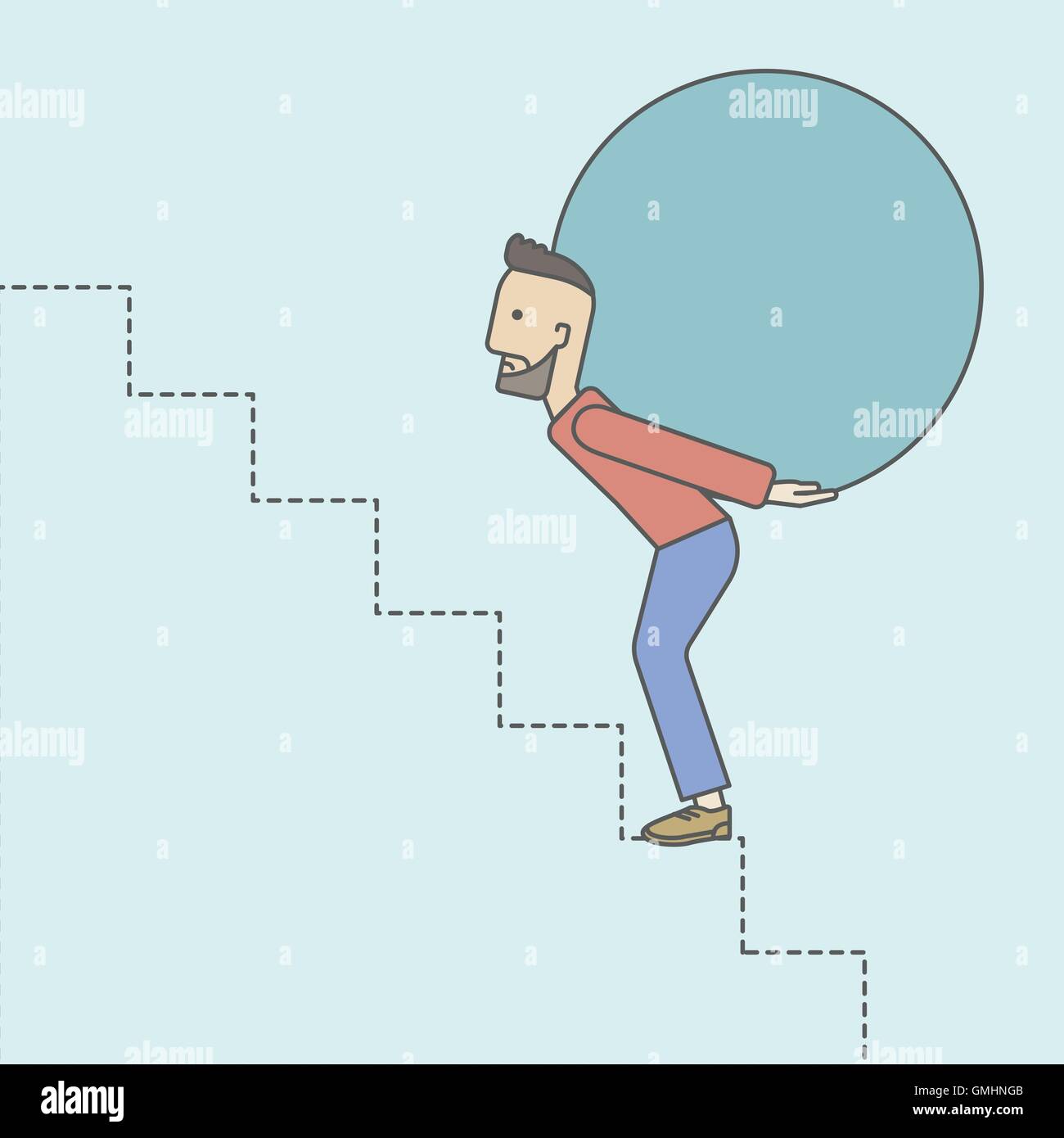 Strong carrying Stock Vector Images - Alamy