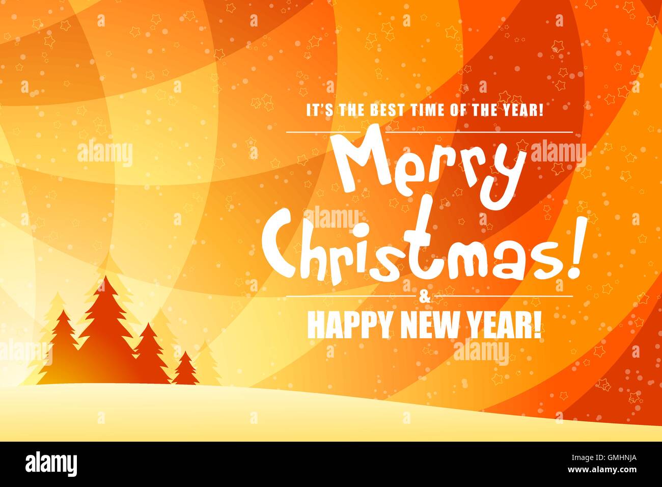 Merry Christmas Landscape Stock Vector Image & Art - Alamy