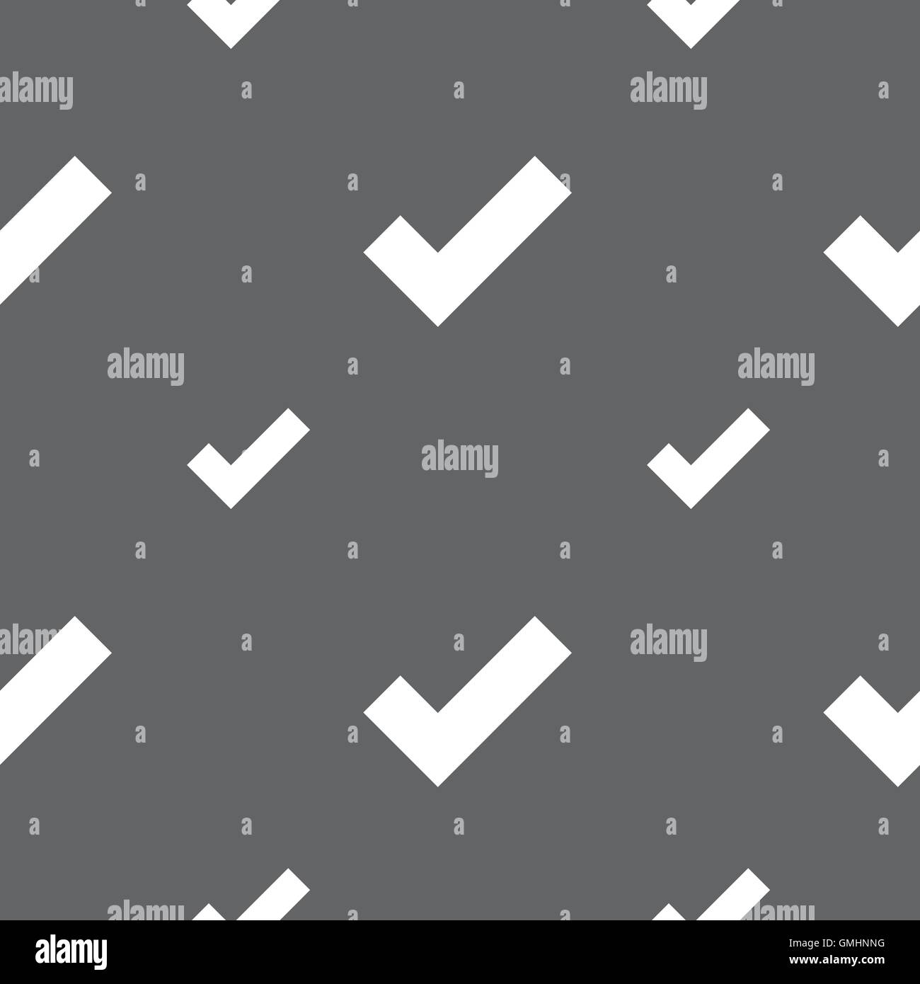Check mark sign icon . Confirm approved symbol. Seamless pattern on a ...