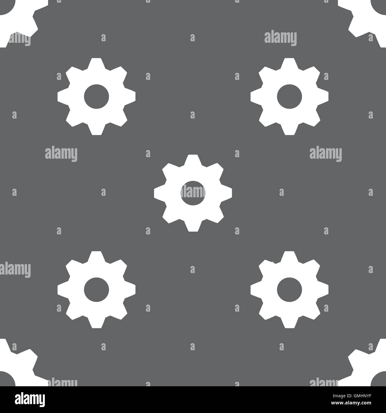 Cog settings sign icon. Cogwheel gear mechanism symbol. Seamless ...