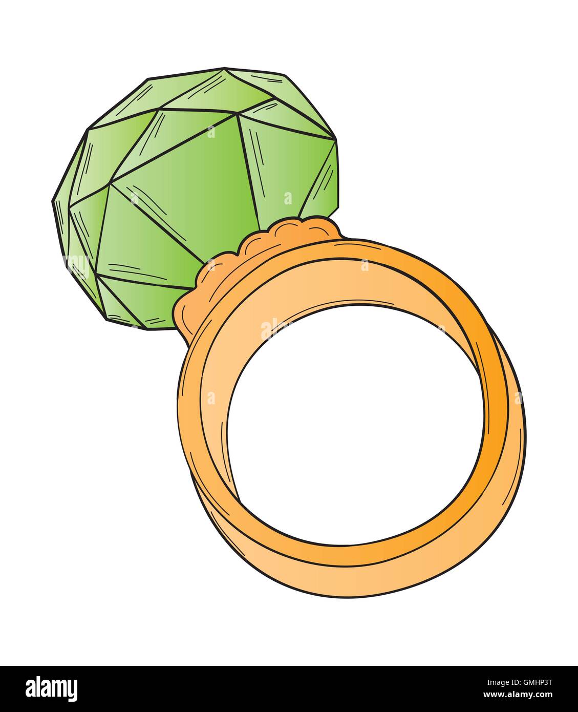 Vector shine gold ring Cut Out Stock Images & Pictures - Alamy