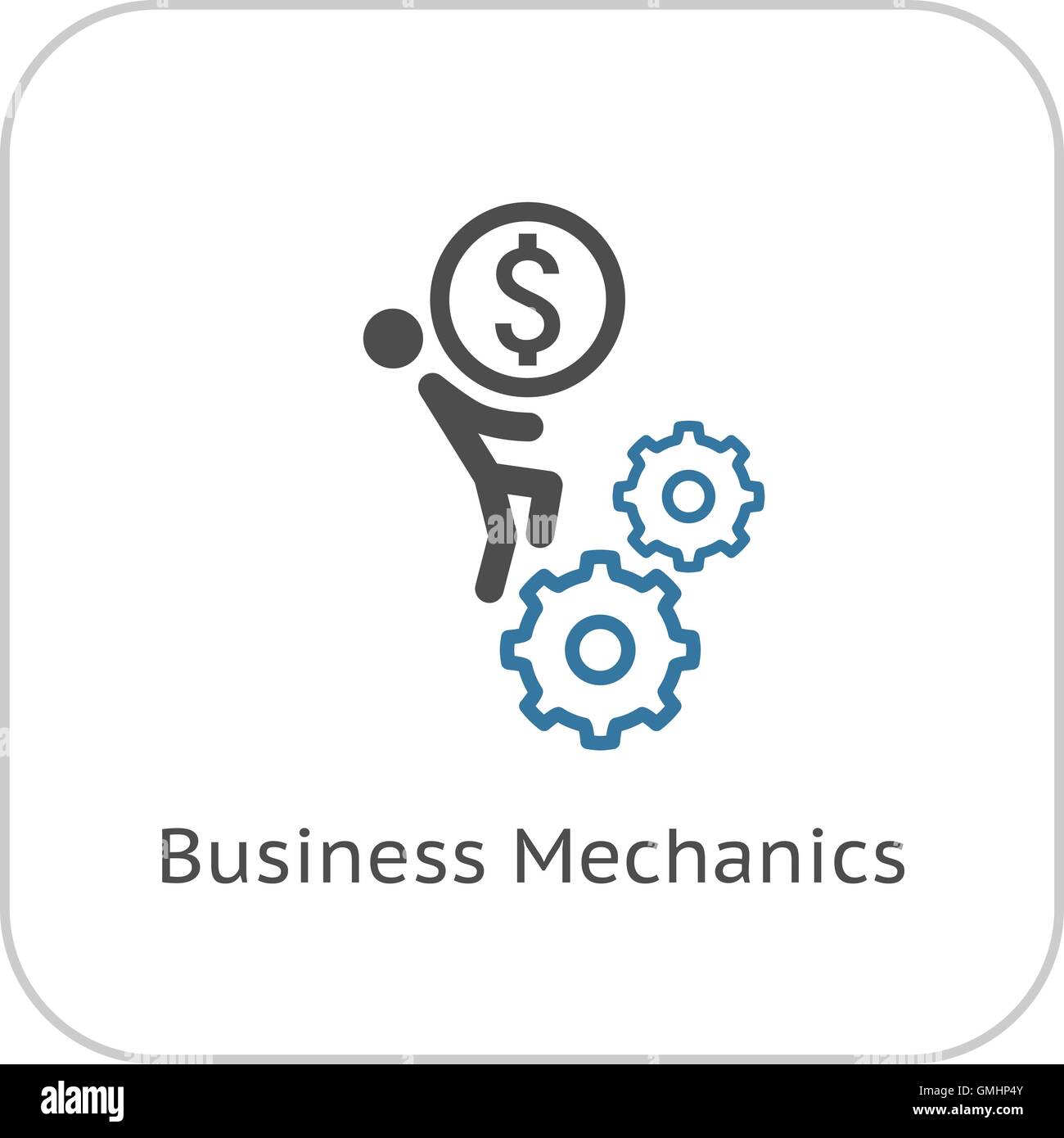 Business process concept gears Stock Vector Images - Alamy