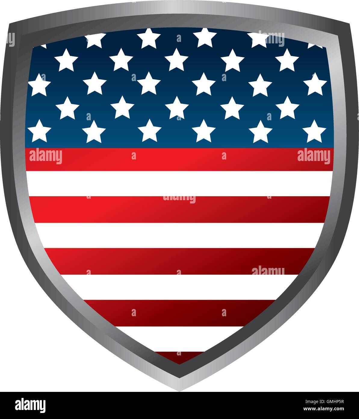 usa flag shield Stock Vector Image & Art - Alamy