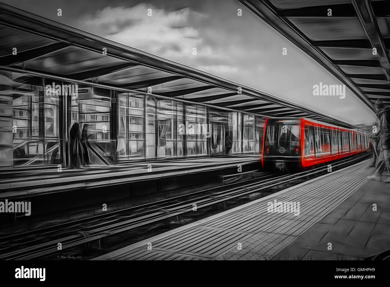 The DLR (Docklands Light Railway) in London Stock Photo - Alamy