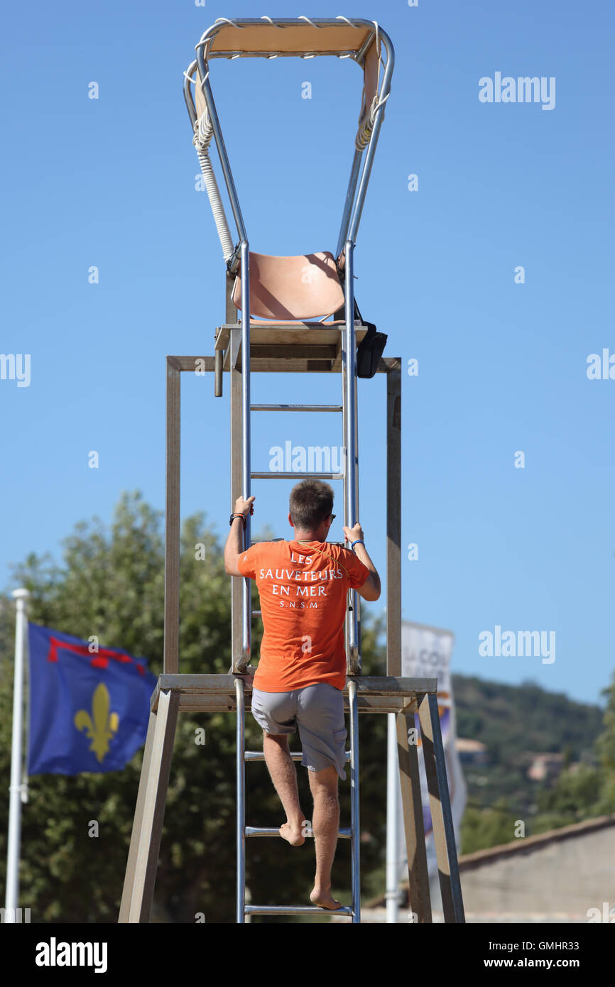 French lifeguard, south of France Stock Photo - Alamy