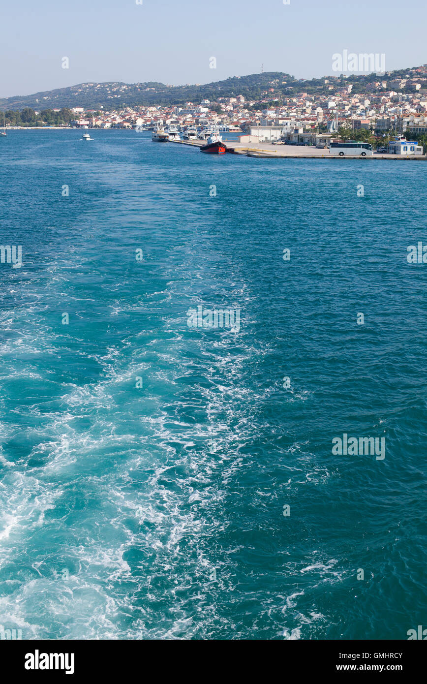 Argostoli harbour, Kefalonia, Greece Stock Photo - Alamy