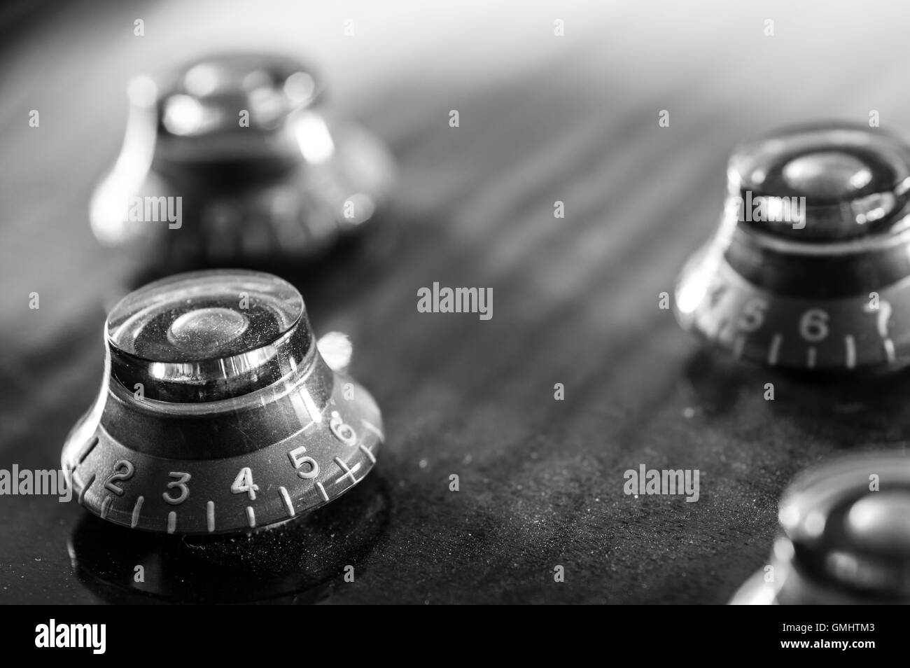 close up image of electric guitar volume control Stock Photo - Alamy