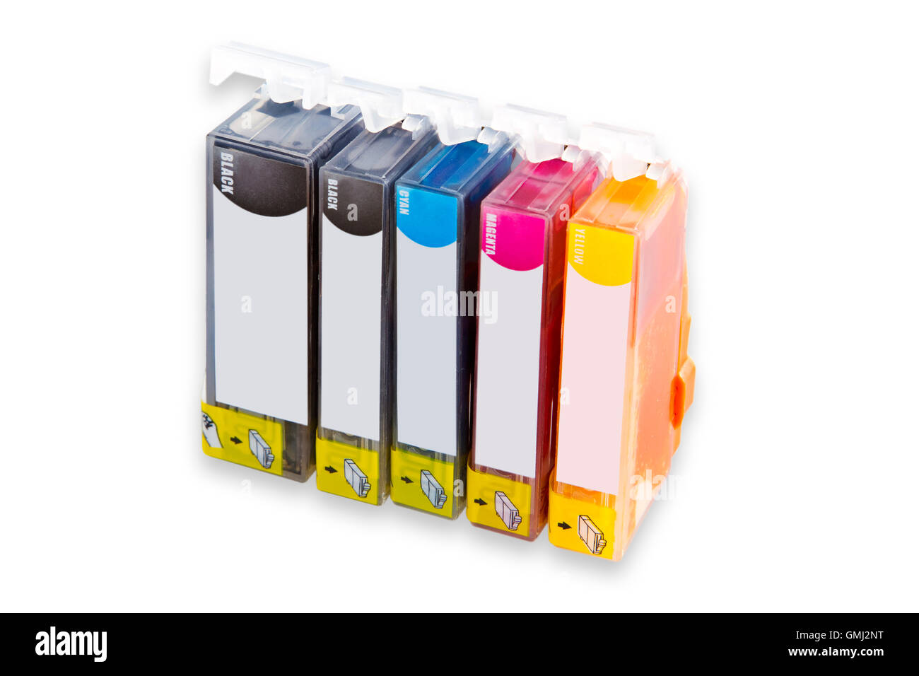 Ink Cartridges isolated on white background Stock Photo - Alamy