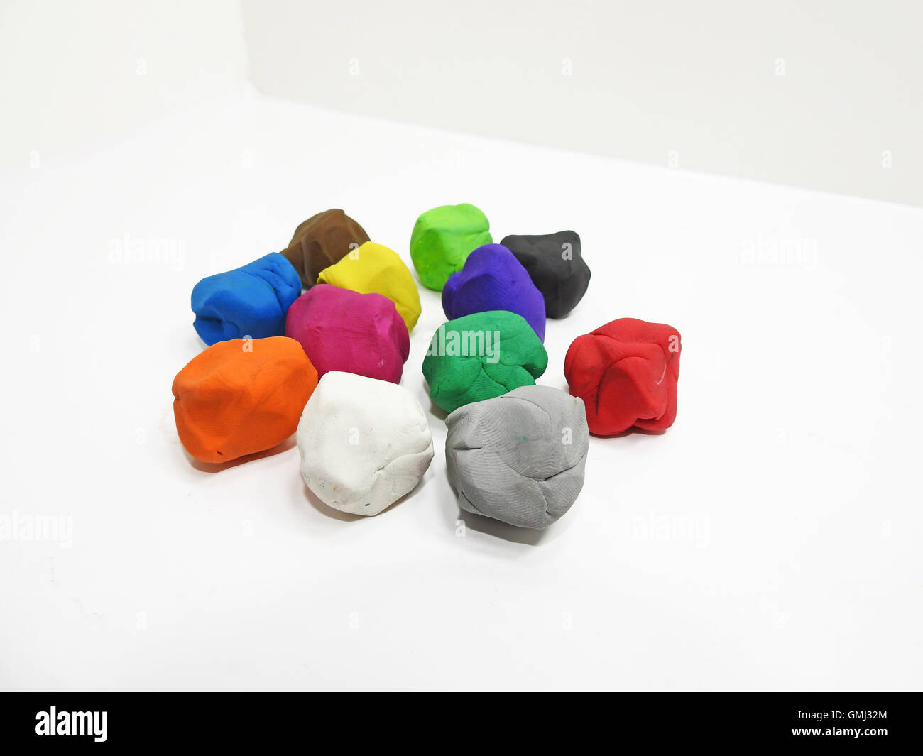 Color pieces of plasticine Stock Photo - Alamy