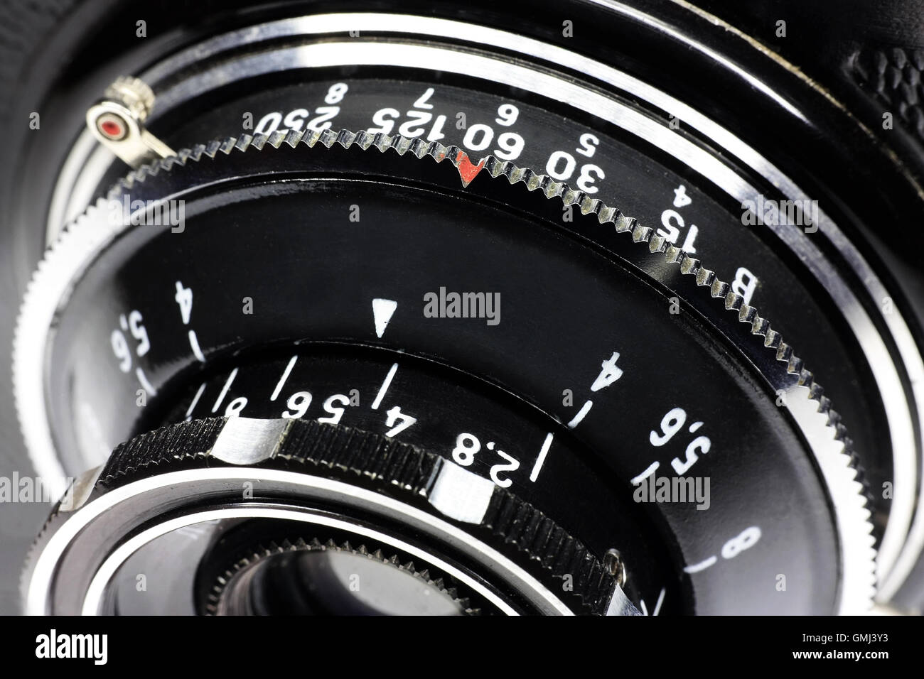 Old analog russian camera objective close up Stock Photo - Alamy