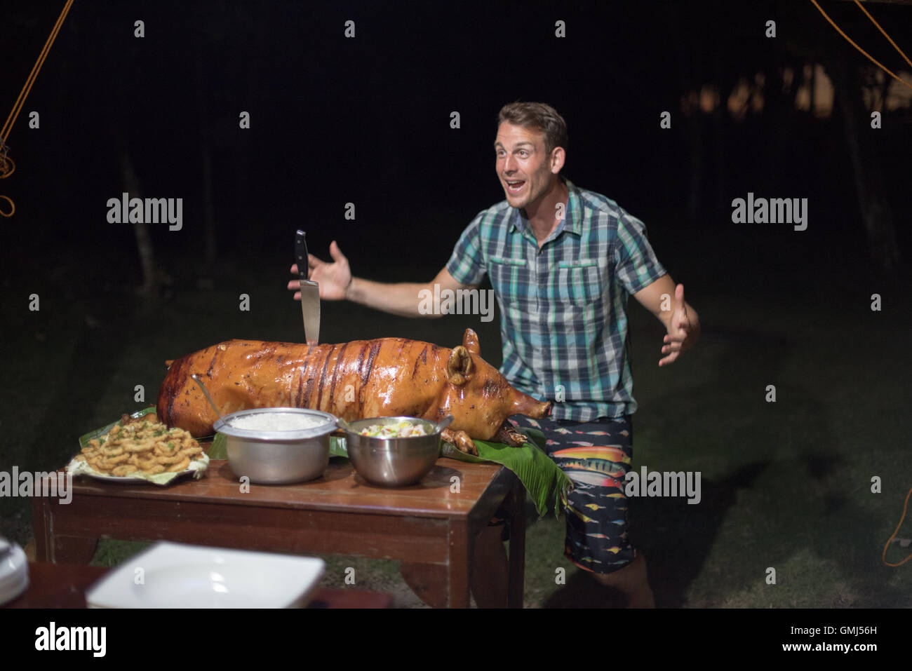 Lechon for dinner Stock Photo - Alamy