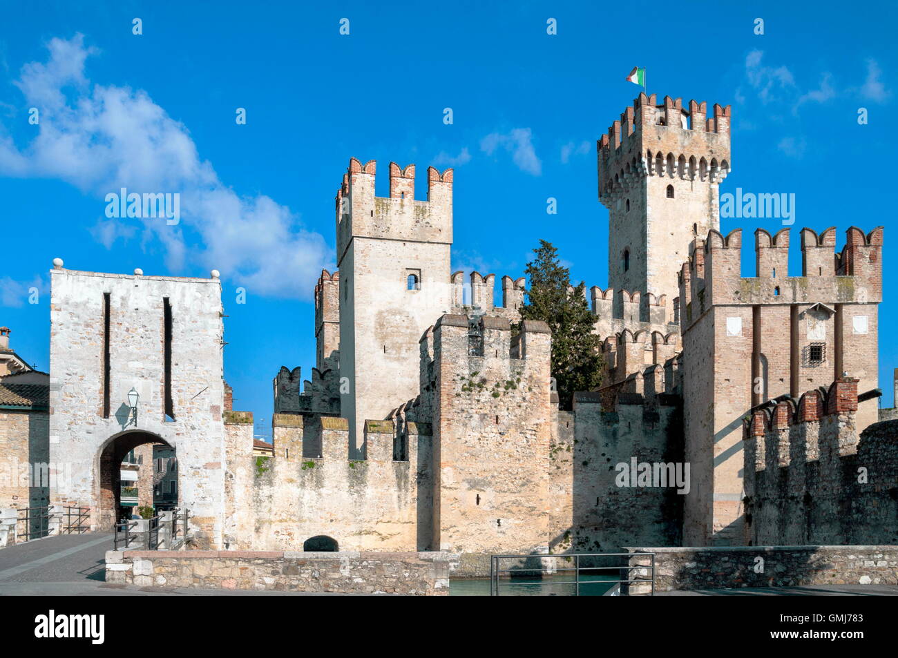 Sirmione Scaliger Castle Stock Photo - Alamy