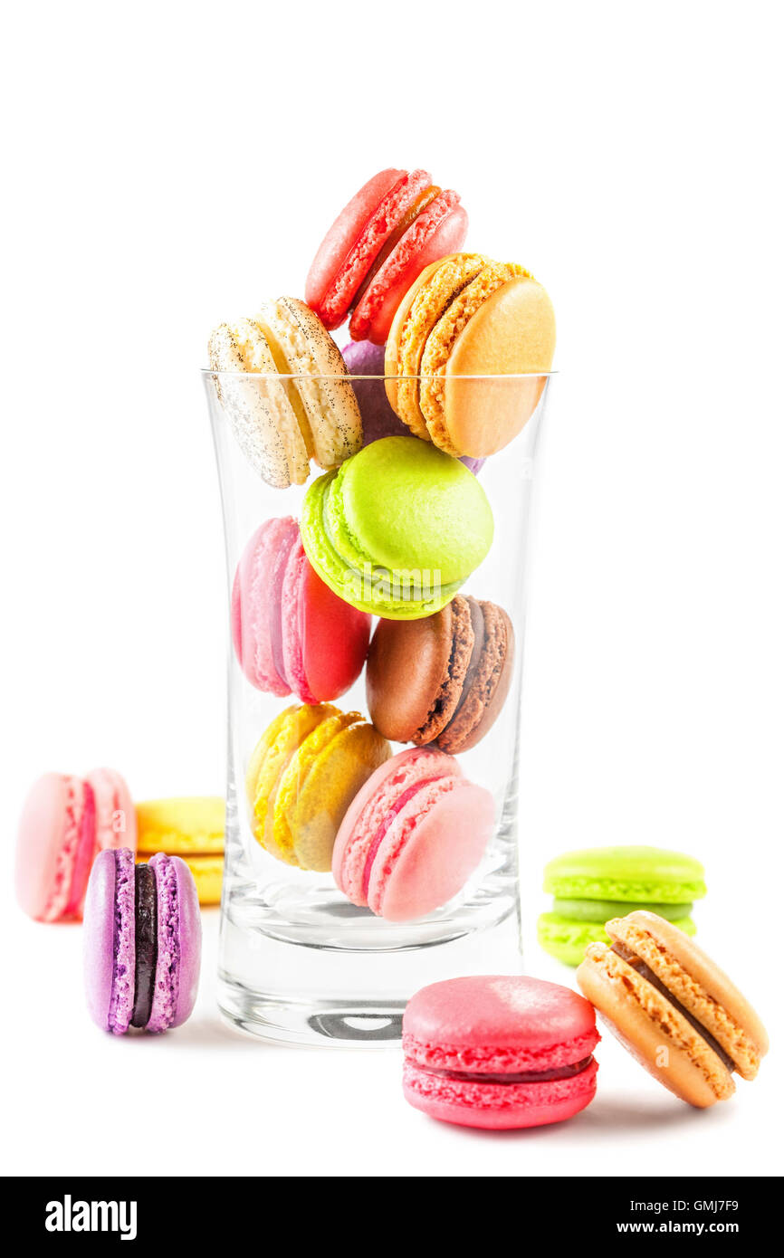 Chocolate french macaron Cut Out Stock Images & Pictures - Alamy