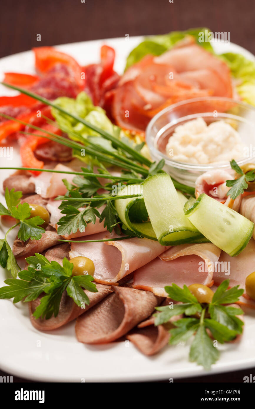 appetizer from meat Stock Photo - Alamy