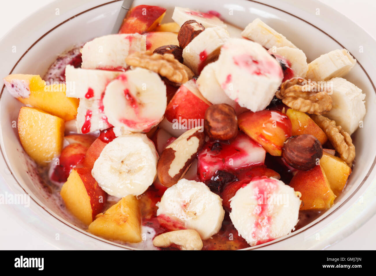 fresh muesli with fruits Stock Photo - Alamy