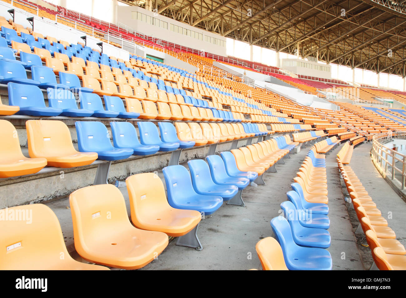 seats at sports stadium Stock Photo - Alamy