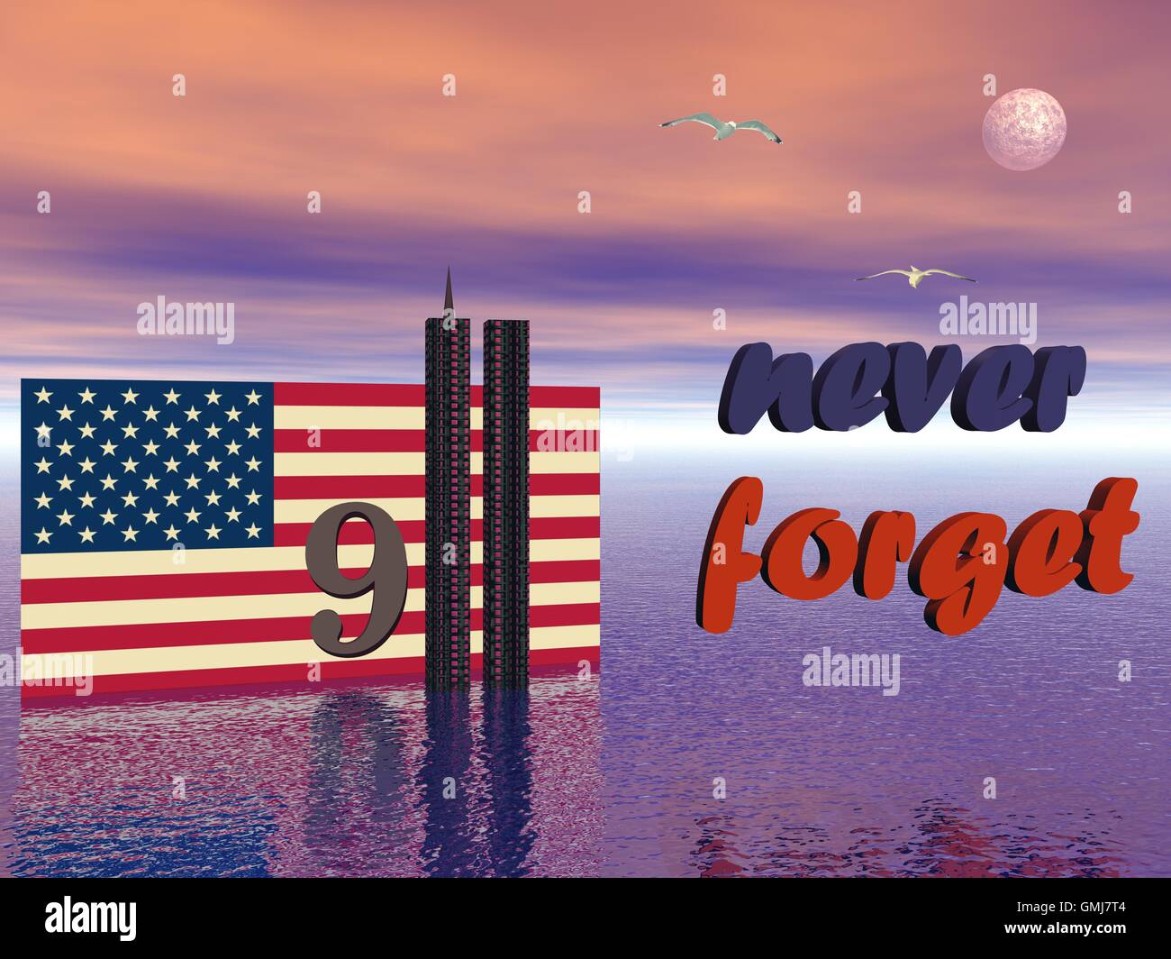 9-11 never forget Stock Photo - Alamy