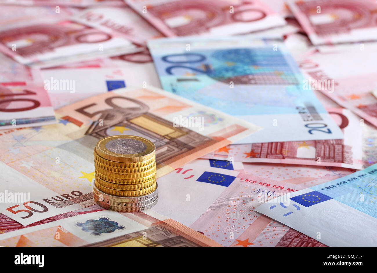 a lot of euro for background Stock Photo - Alamy