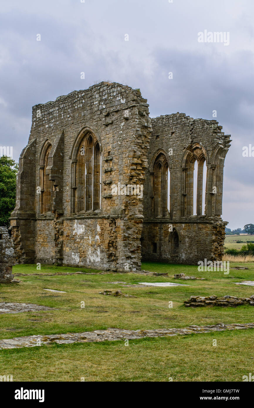 Egglestone Abbey Ruins - Bowes Village, County Durham, England Stock ...