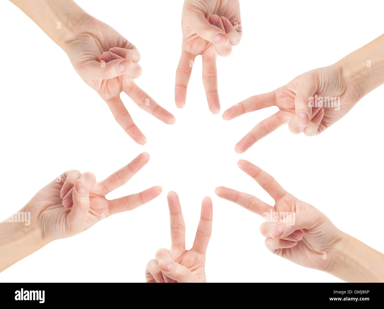 Finger forming star shape hi-res stock photography and images - Alamy