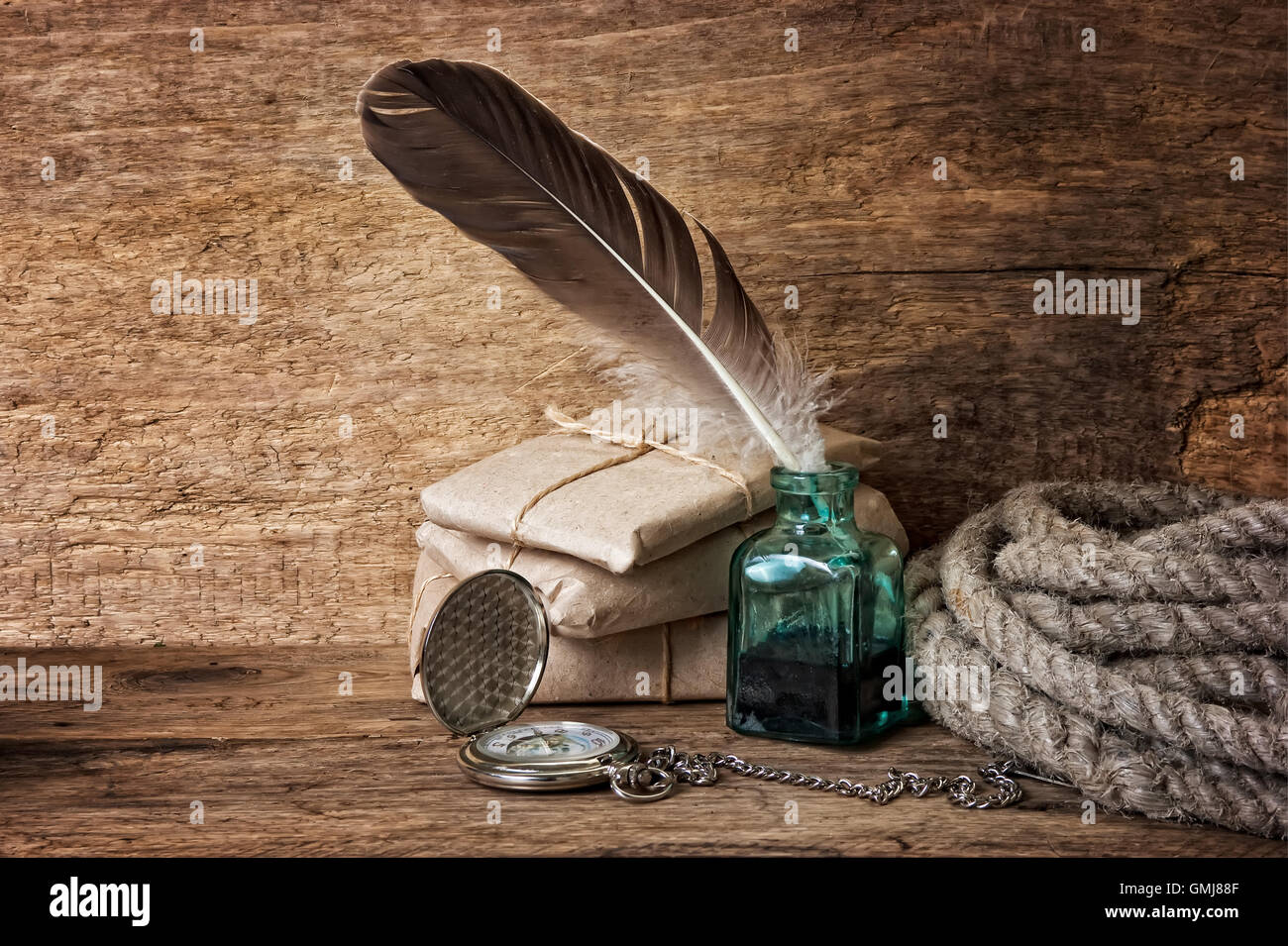 bottle of wine wrapped in a rope Stock Photo - Alamy