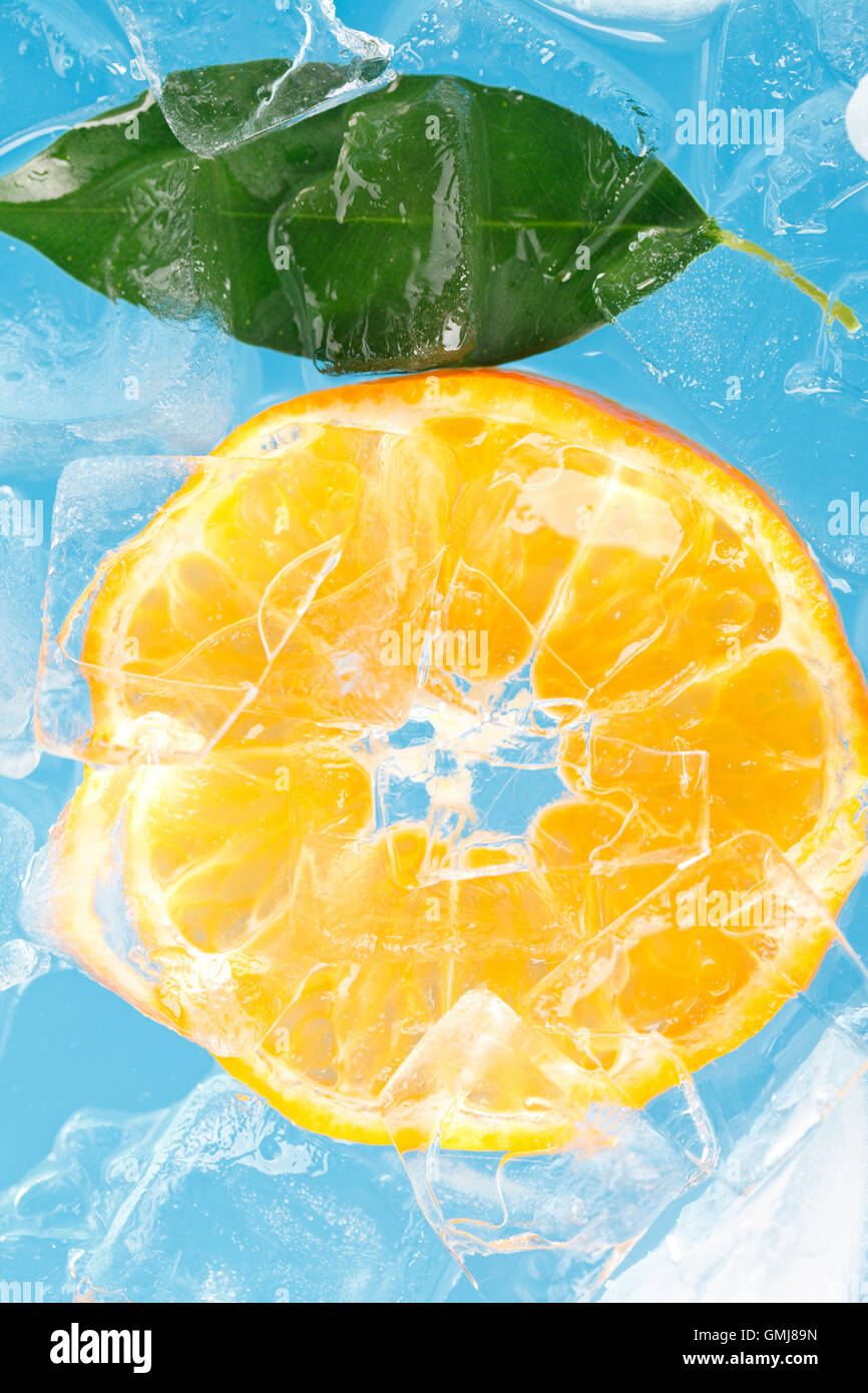 orange and ice Stock Photo - Alamy