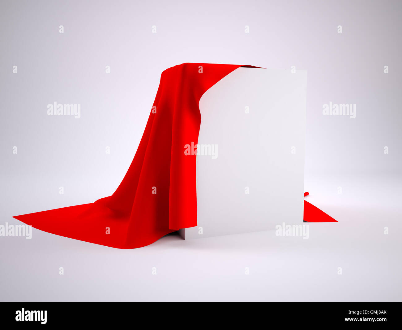 Box covered with red cloth Stock Photo - Alamy