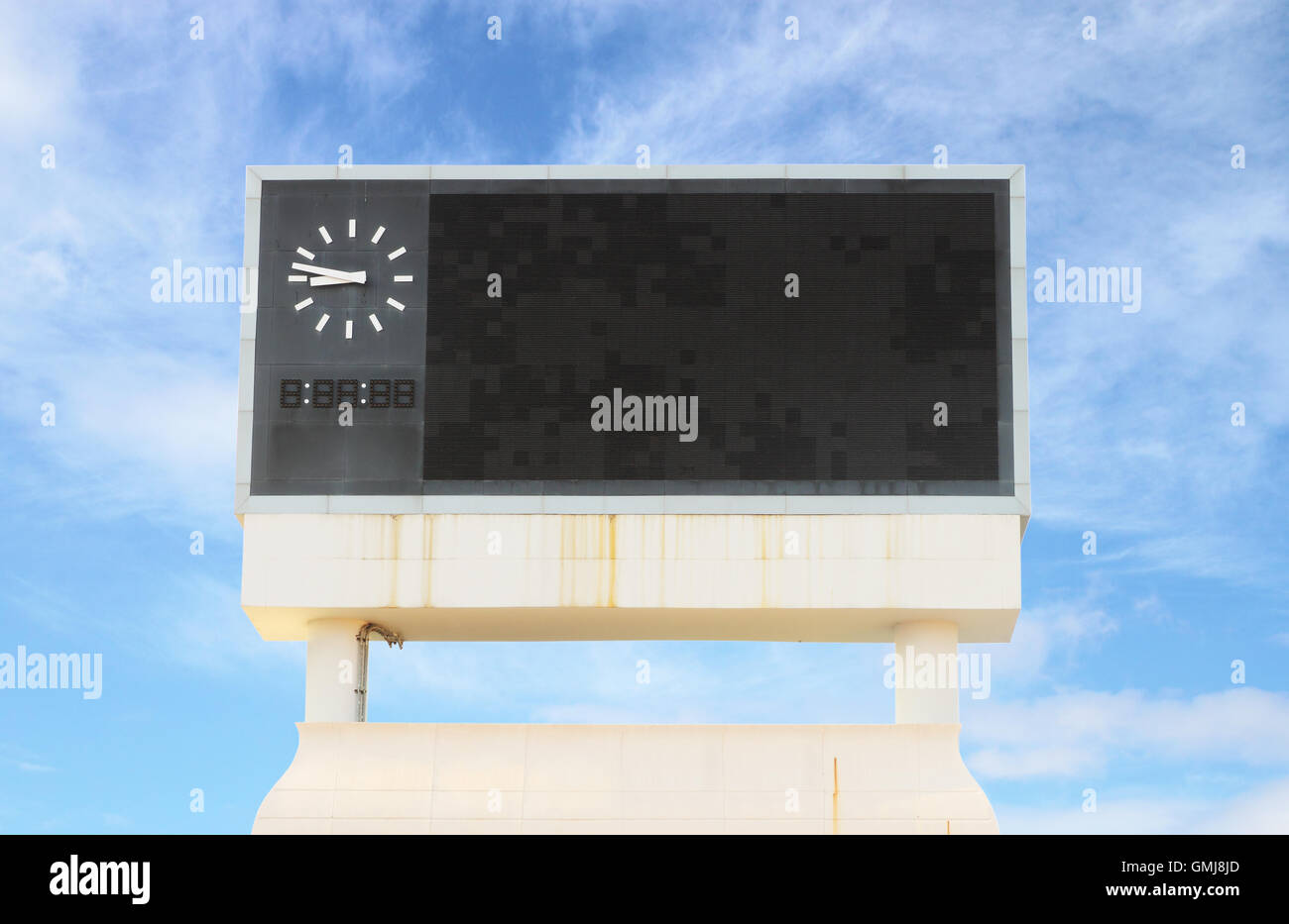 score board at football stadium Stock Photo - Alamy