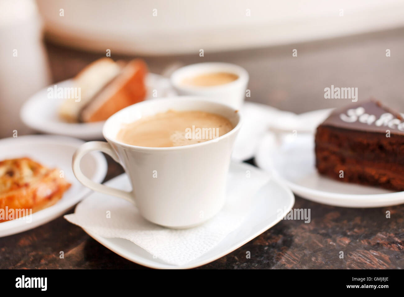 coffee with cake Stock Photo - Alamy