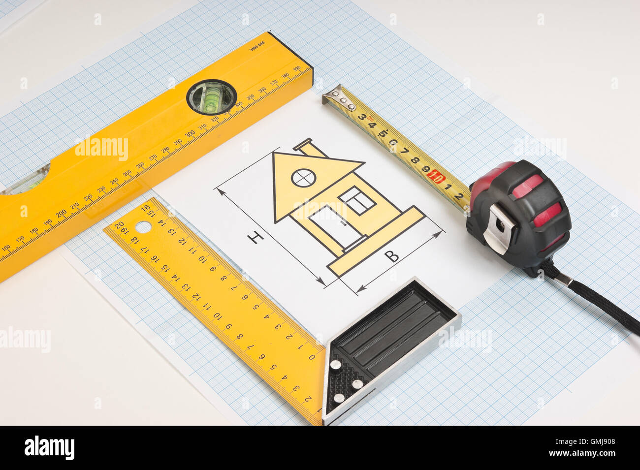 Measure meter drawing hi-res stock photography and images - Alamy