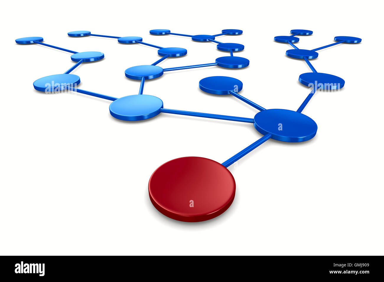 network on white background. Isolated 3D image Stock Photo - Alamy