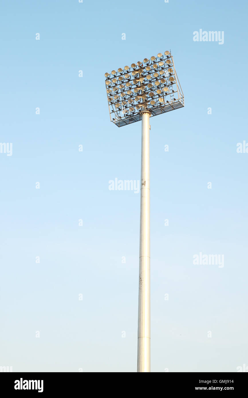 Spot light tower Stock Photo - Alamy
