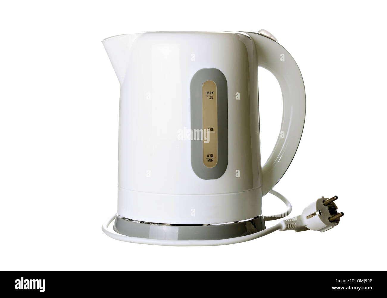 White electric kettle Stock Photo - Alamy